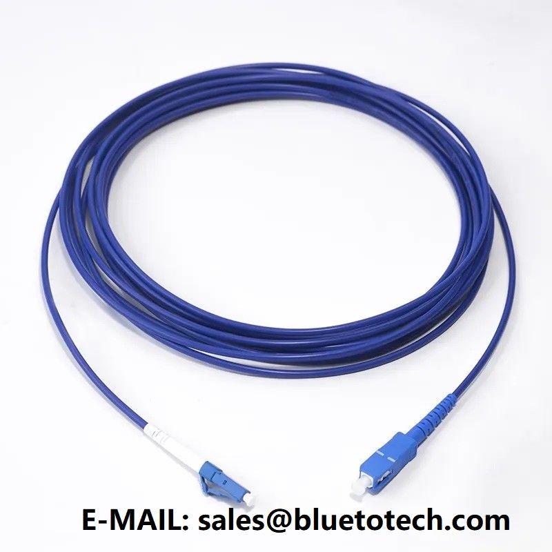 Armored Fiber Optic Patch Cord LC To SC 3mm 2mm Single Mode Simplex ...