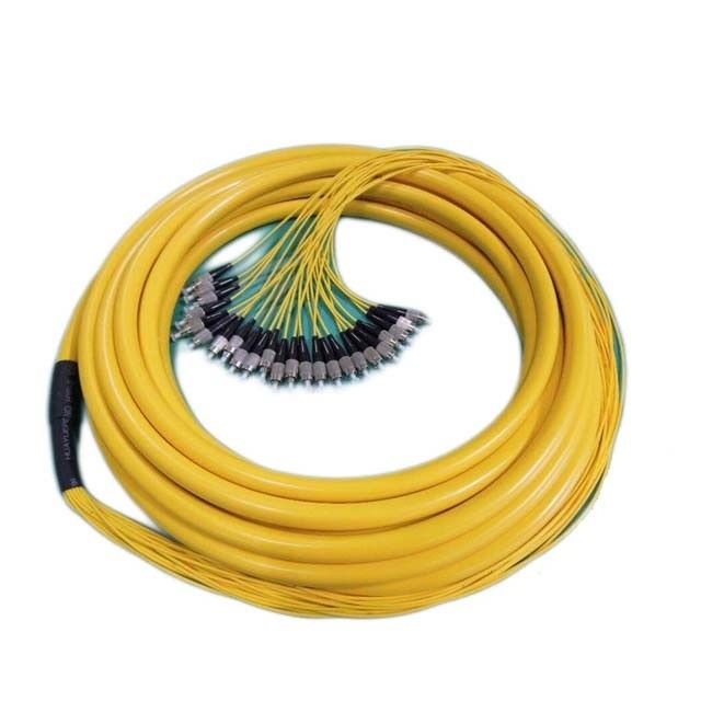 High Power Pigtail Patch Cord FC UPC 24 Fiber Bundle 24 Colors With FC ...