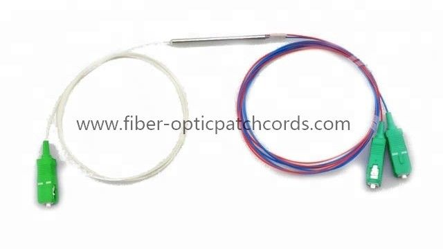 1550nm Panda Fiber Patch Cord PM 1*2 Coupler With SC/APC Connector