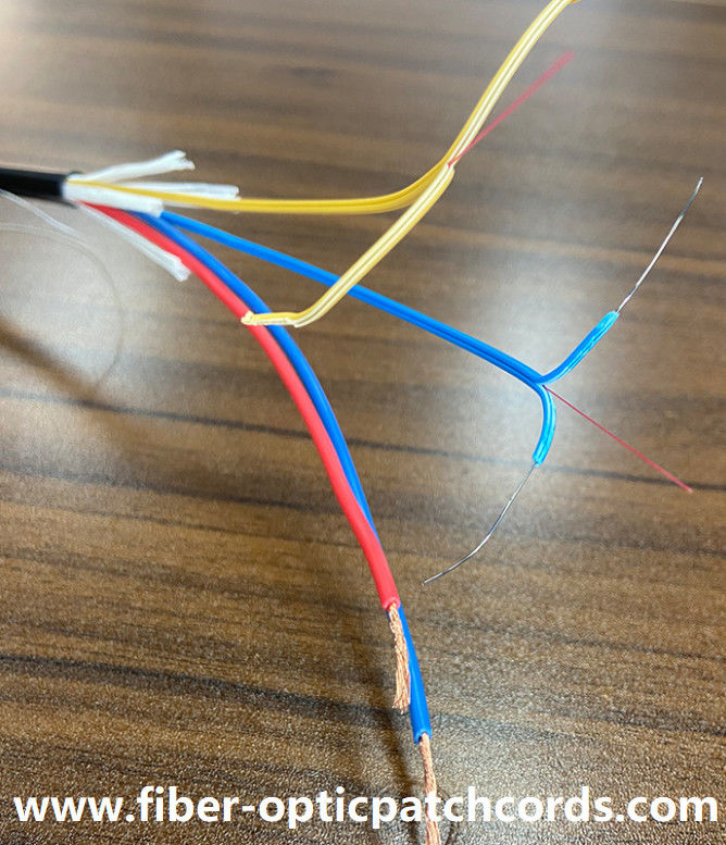 5G GDVV Bow Type Optical Hybrid Cable 2G 657A2 2x1.5mm2 9.0mm OD