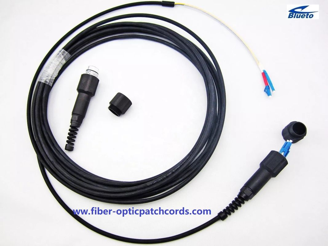 IP67 PDLC-lC Duplex Base Station Fiber Optic Patch Cord Fire Resistance ...