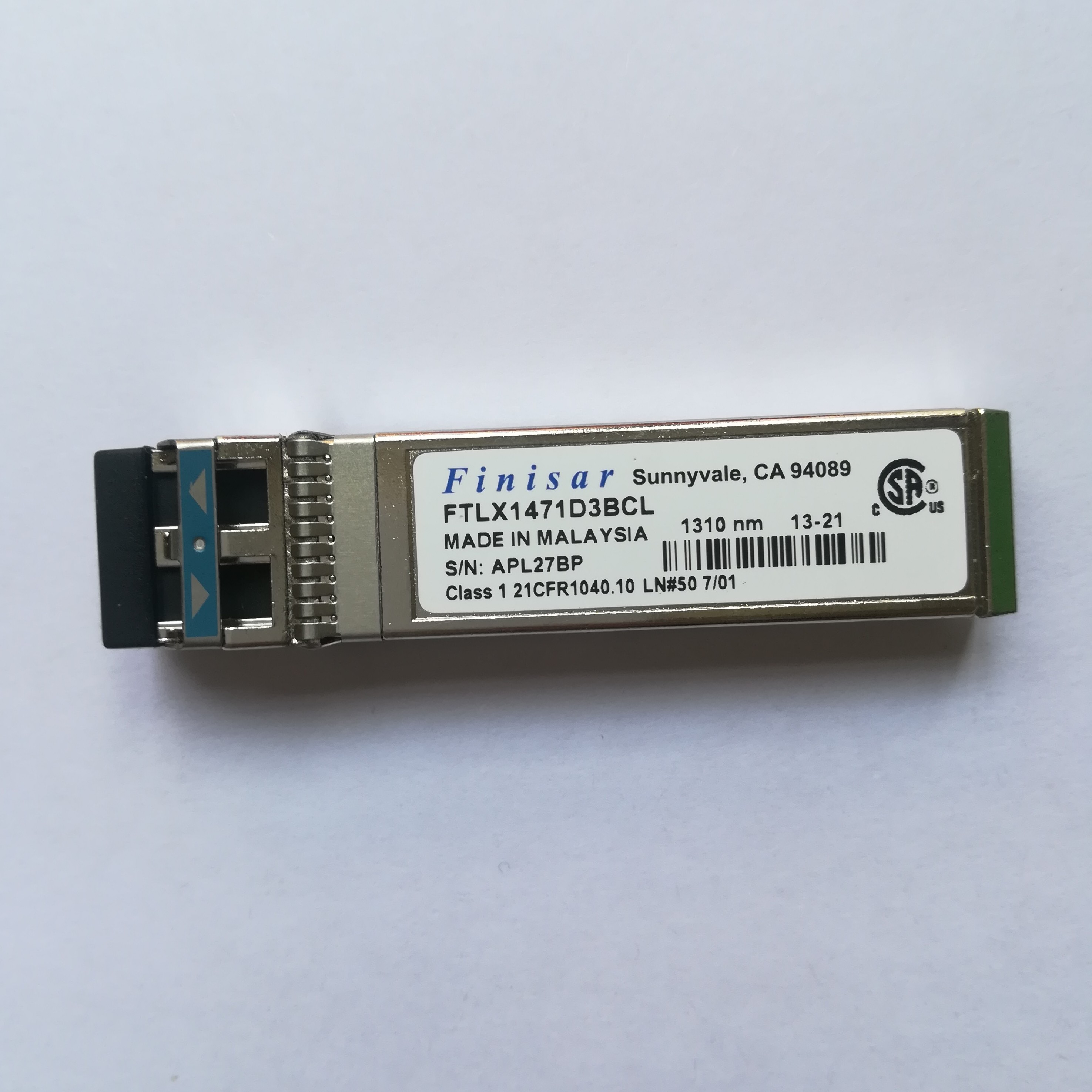 FINISAR SFP Transceiver Module LR 10G 10KM FTLX1471D3BCL Fibre Channel ...