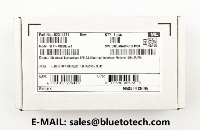 Huawei SFP - 1000BaseT RJ45 - 100m 02314171 Electrical Transceiver Huawei 1000Base - T SFP RJ45 100m