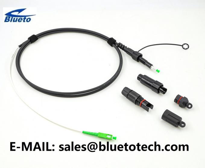 MTC Pushable Fiber Optic Patch Cord SC/APC Field Shield Fiber Pathway ...