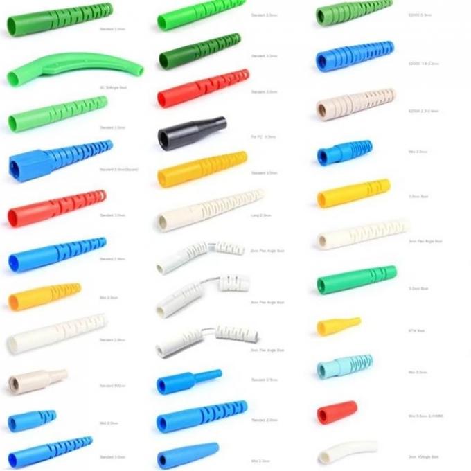 Fiber Optic LC Flexible Boot 90 Degree Boot 2mm 3mm For Fiber Optic LC ...