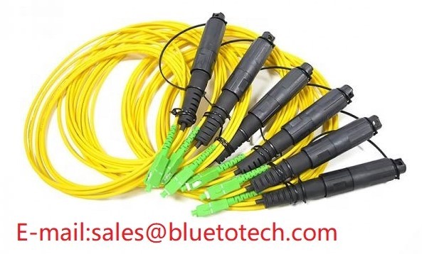 MTC Pushable Fiber Optic Patch Cord SC/APC Field Shield Fiber Pathway ...