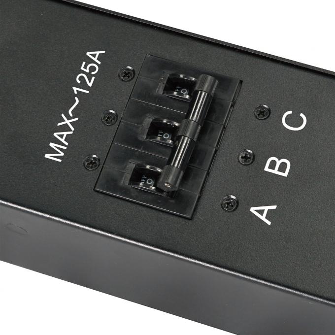 High Power 125A Fiber Optic Accessories C13 C19 PDU Power Distribution Unit